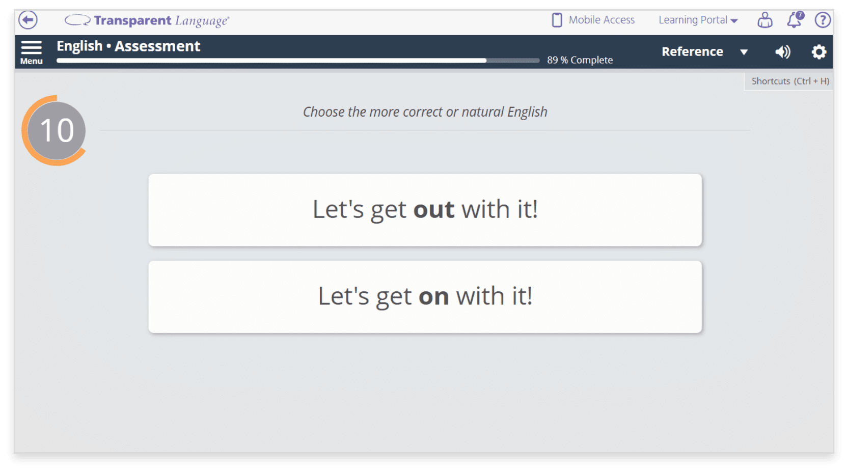 Language Proficiency Screening Tests